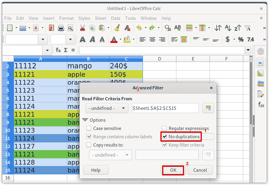 How To Remove Duplicates In LibreOffice Ubuntu