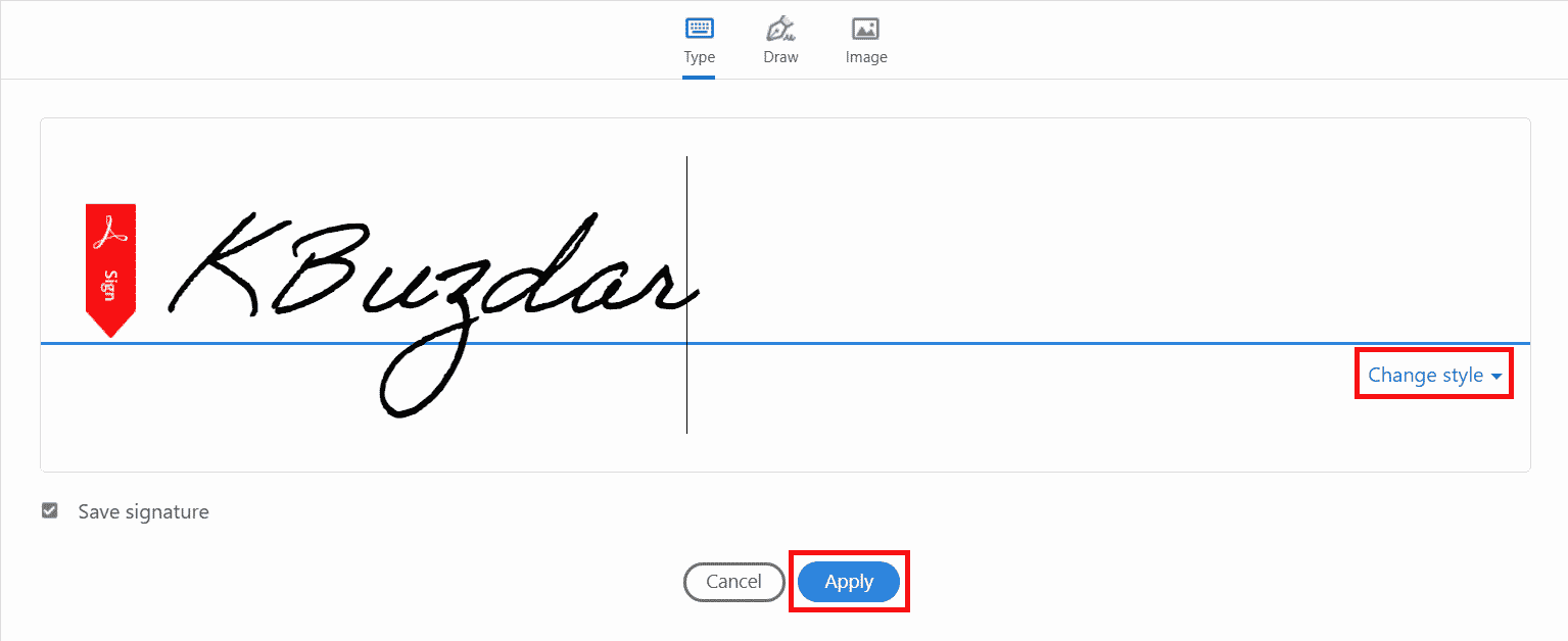 Add Digital Signature On A PDF Document