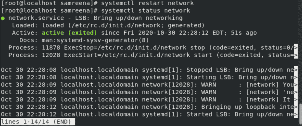How To Restart Network Services In Linux LinuxWays