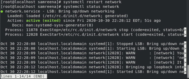 How to restart network services in Linux – LinuxWays