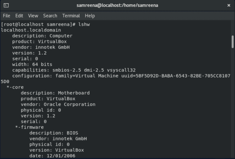 How to Display System and Hardware Details in CentOS 8 – LinuxWays