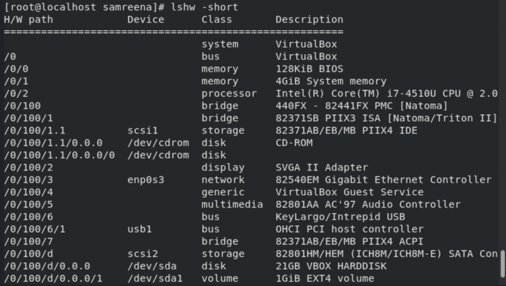 How To Display System And Hardware Details In Centos 8 Linuxways