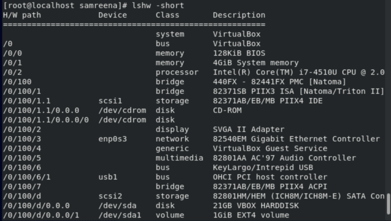 How to Display System and Hardware Details in CentOS 8 – LinuxWays