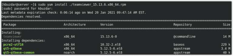 How to Install TeamViewer on CentOS 8 – LinuxWays
