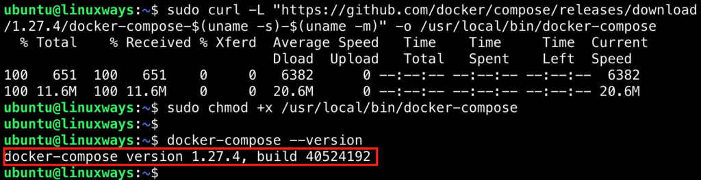How to Install Docker Compose on Ubuntu 20.04 – LinuxWays