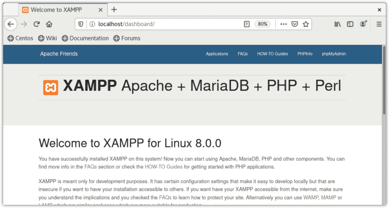 How to Install XAMPP on CentOS 8 – LinuxWays