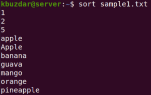 Sort command in Linux with examples – LinuxWays