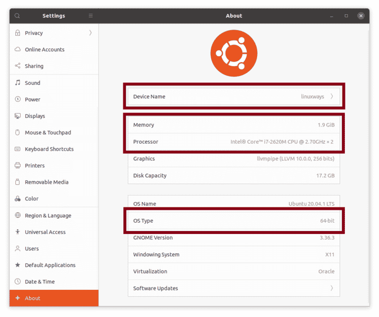 How to Display System and Hardware Details in Ubuntu 20.04 – LinuxWays