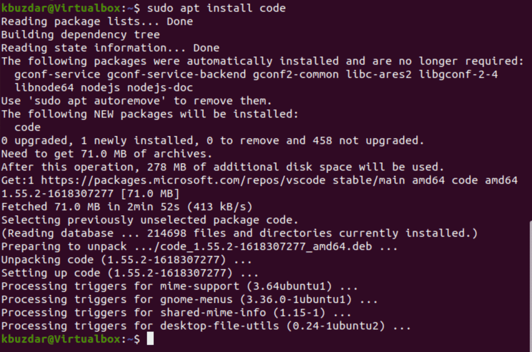Install Visual Studio Code Ubuntu Command Line Luvkse