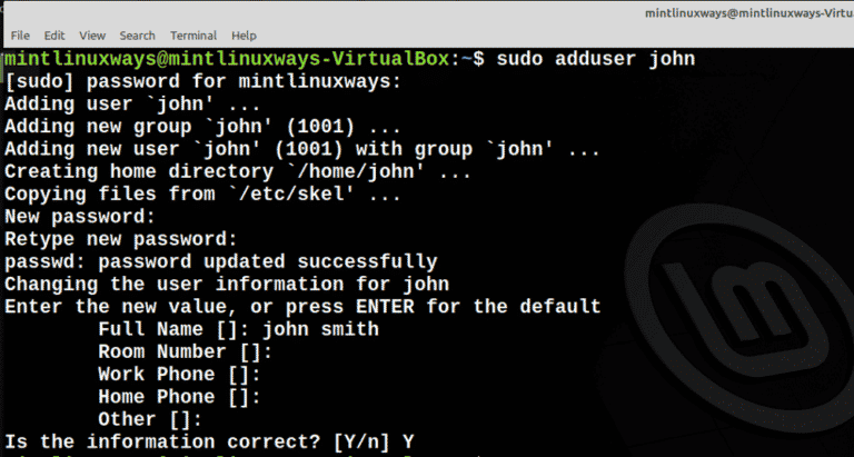 How to Add and Remove Users in Linux Mint 20 – LinuxWays