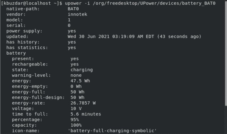 How To Check Laptop Battery Status On CentOS 8 LinuxWays how-to-check-laptop-battery-status-on-centos-8-linuxways