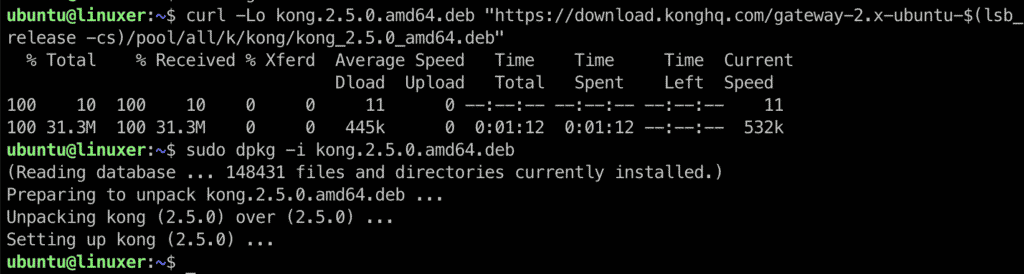 Install Kong API Gateway on Ubuntu 20.04 – LinuxWays Install Kong API Gateway on Ubuntu 20.04 – LinuxWays