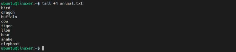 tail Command in Linux – LinuxWays