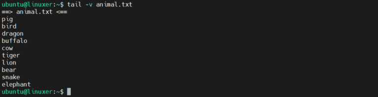 tail Command in Linux – LinuxWays