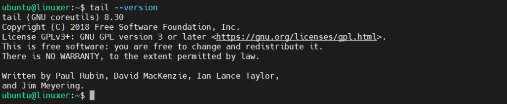 tail Command in Linux – LinuxWays