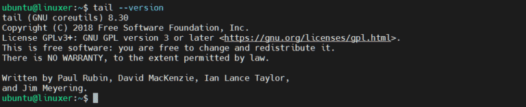 tail Command in Linux – LinuxWays