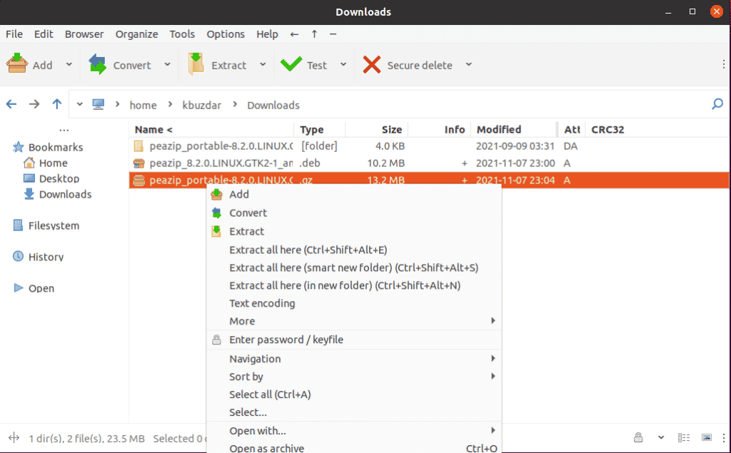 How to install PeaZip archive on Ubuntu 20.04 / LinuxMint / Debian Distributions – LinuxWays