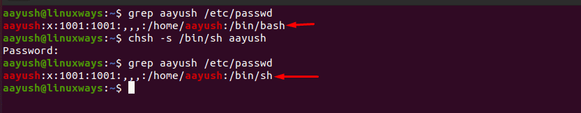 How To Change The Default User Shell In Linux OS LinuxWays
