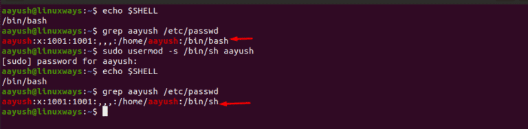 How To Change The Default User Shell In Linux OS LinuxWays
