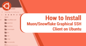 How to Install Muon/Snowflake Graphical SSH Client on Ubuntu – LinuxWays