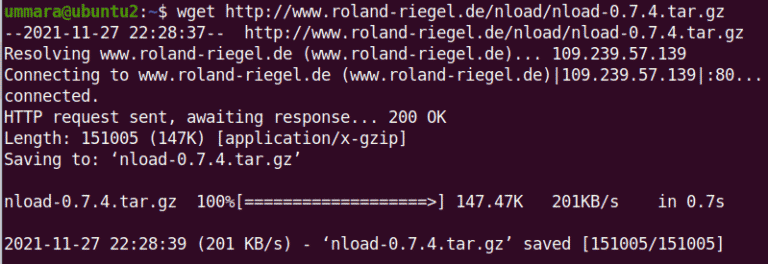 How to Install nload to Monitor Real Time Network Traffic – LinuxWays