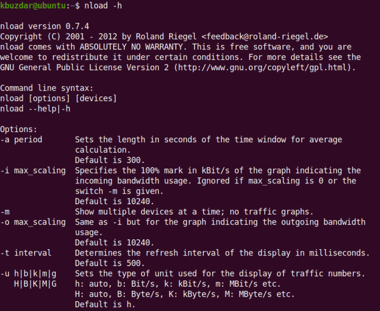 How to Install nload to Monitor Real Time Network Traffic – LinuxWays