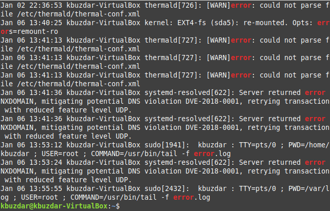 How To Check Error Logs In Linux Mint 20 LinuxWays