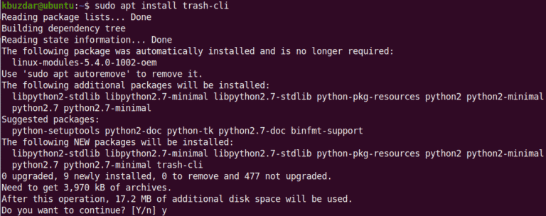 How To Empty Trash In Ubuntu From Command Line Ubuntu Server