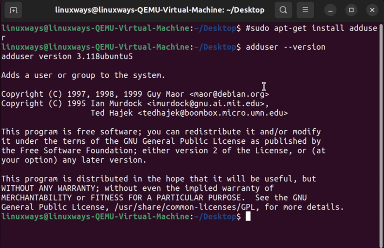 How To Use The Adduser” Command In Linux With Examples Linuxways
