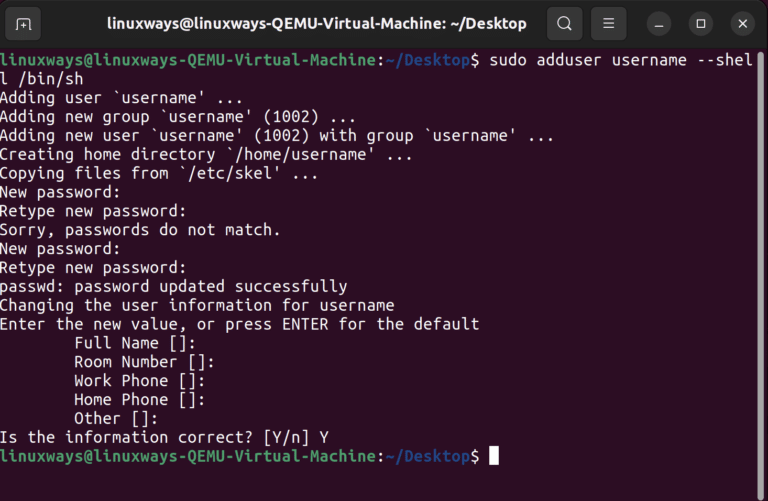 How To Use The Adduser” Command In Linux With Examples Linuxways