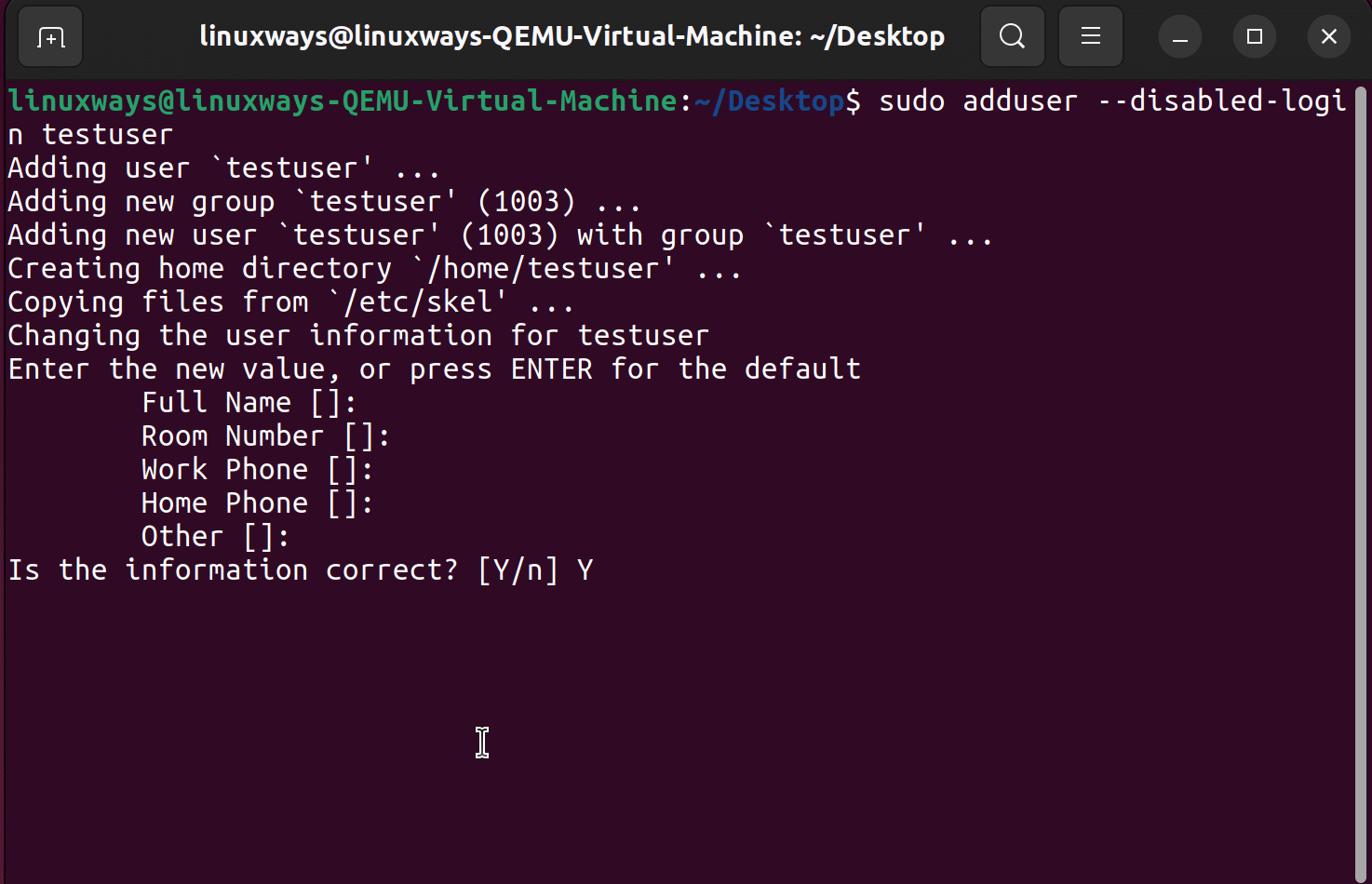 How to use the “adduser” command in Linux with examples – LinuxWays