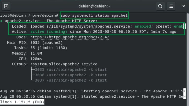 How to Install Apache2 Web Server on Debian 12 – LinuxWays