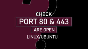 How do I check if Port 80 and 443 are Open Linux/Ubuntu? – LinuxWays
