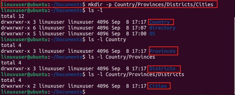 How To Create A Directory And Subdirectory In Linuxubuntu Linuxways
