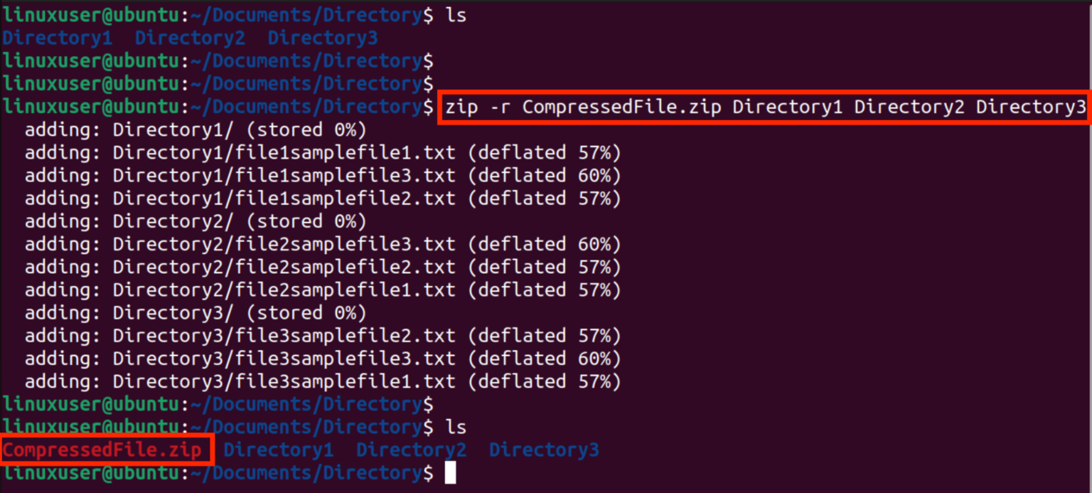 How to Zip Files and Directories in Linux/Ubuntu? – LinuxWays