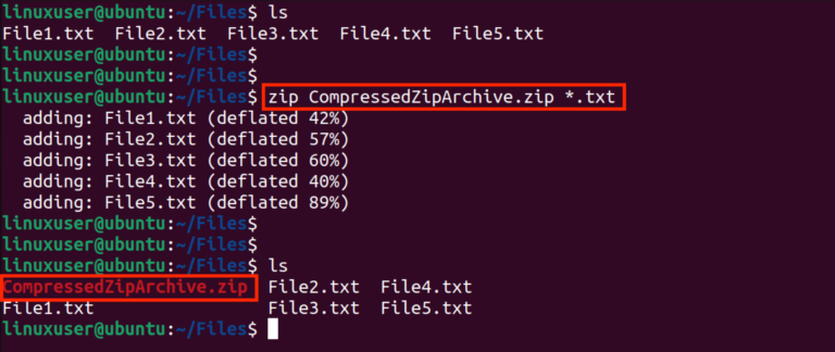 How To Compress Files In Ubuntu 2204 Using Command Line Linuxways