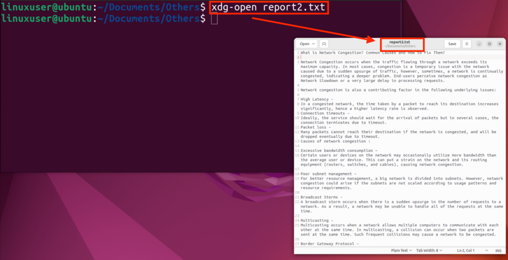 How to Open a Text File from a Terminal in Ubuntu 22.04? – LinuxWays