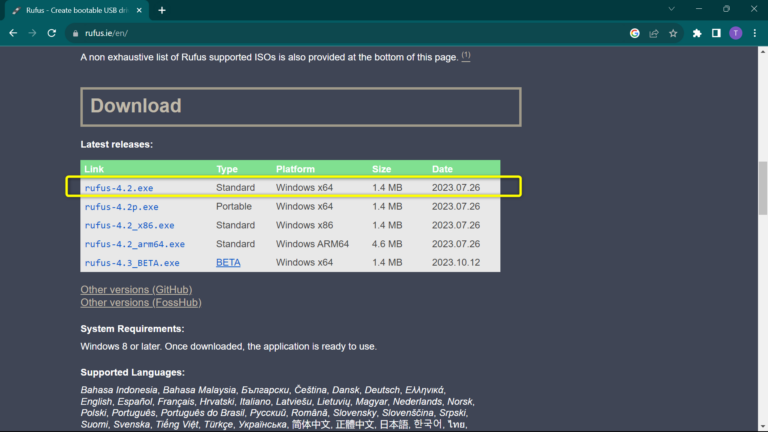Create a Bootable USB Stick with Rufus on Windows – LinuxWays