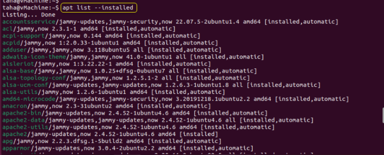 How to List all Installed Packages in Ubuntu Using apt? – LinuxWays