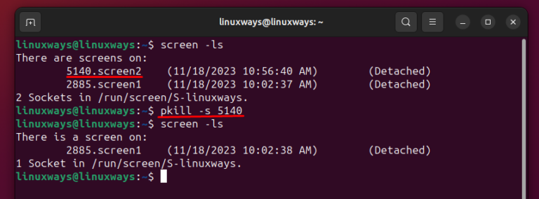 How to Kill a Screen Session in Linux? – LinuxWays