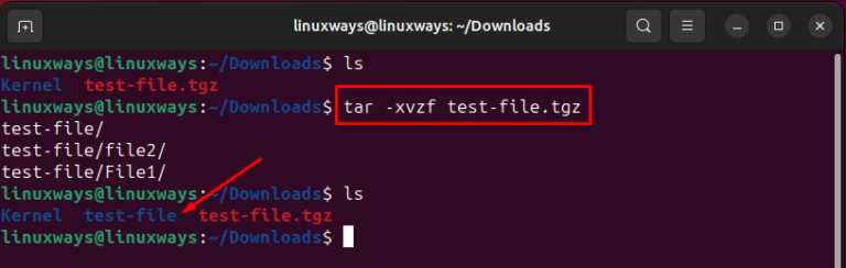 How to unzip .tgz File Using the Terminal? – LinuxWays