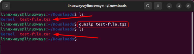 How to unzip .tgz File Using the Terminal? – LinuxWays