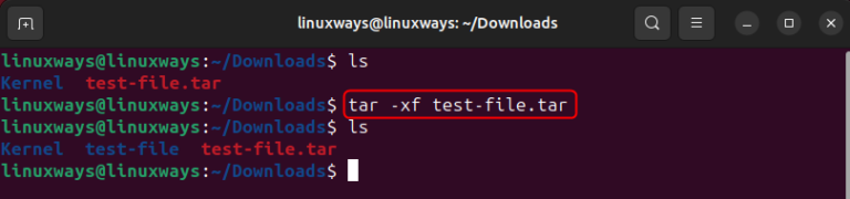 How to unzip .tgz File Using the Terminal? – LinuxWays