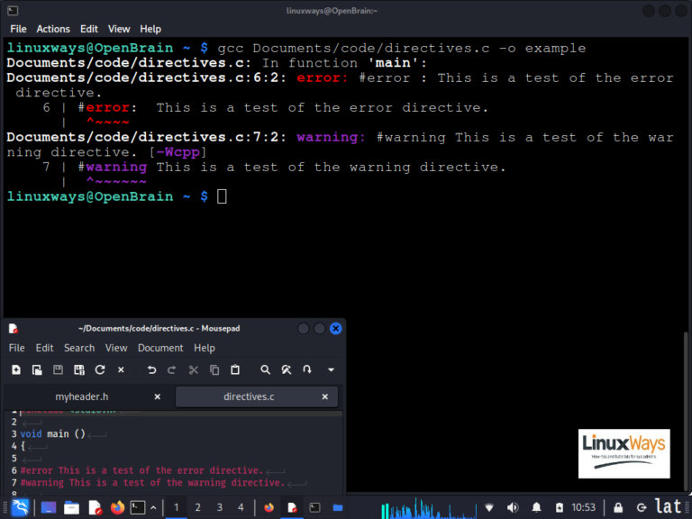 Preprocessor Directives in C – LinuxWays