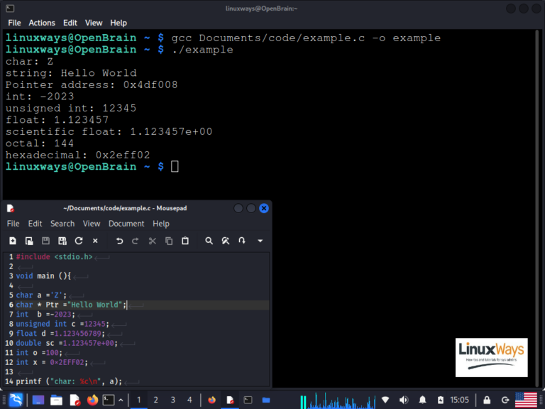 Printf Formatting Specifiers In C Language Linuxways