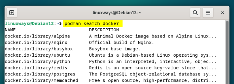 How To Install Podman on Debian 12 – LinuxWays