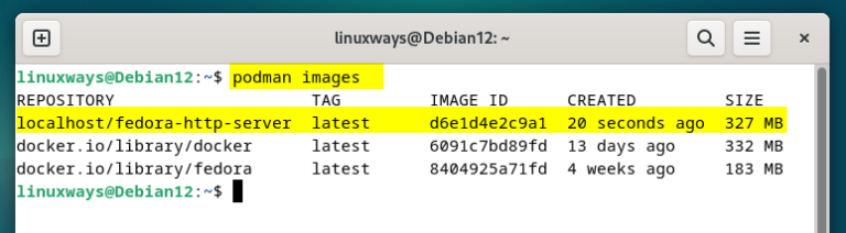 How To Install Podman on Debian 12 – LinuxWays