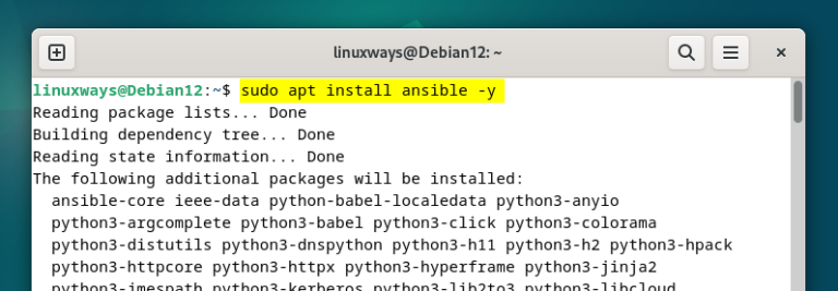 How To Install And Configure Ansible On Debian 12 Linuxways 8747