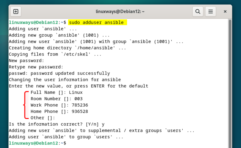 How to Install and Configure Ansible on Debian 12 – LinuxWays