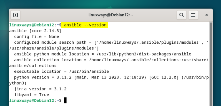 How to Install and Configure Ansible on Debian 12 – LinuxWays